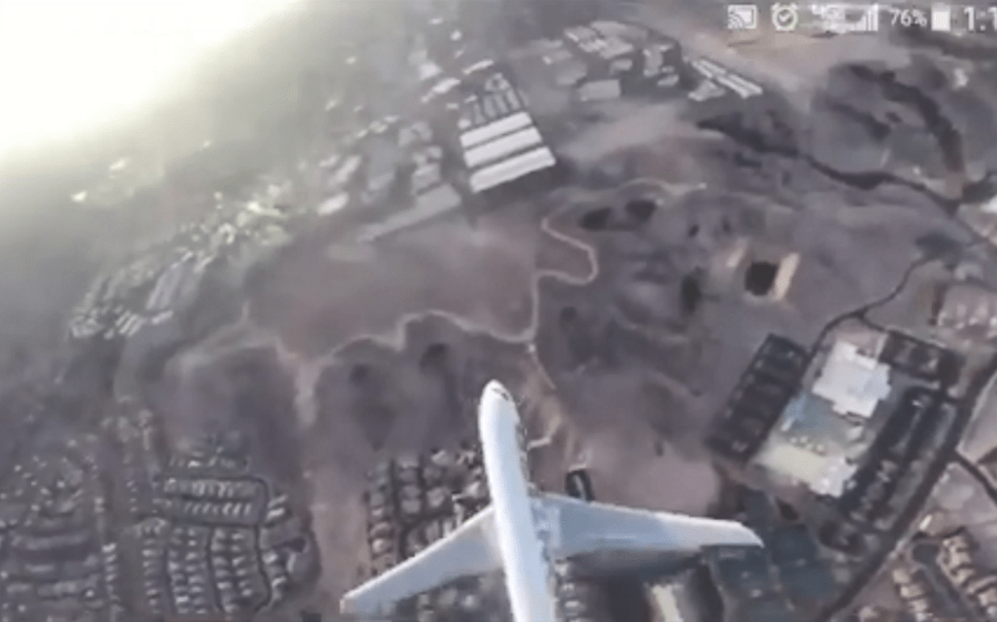 Drone é lançado próximo de aeroporto e sobrevoa avião que se prepara ...