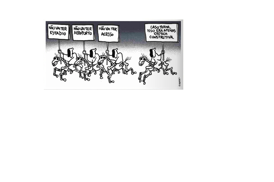 A charge de Laerte que melhor resume a reação do brasileiro à Copa do Mundo