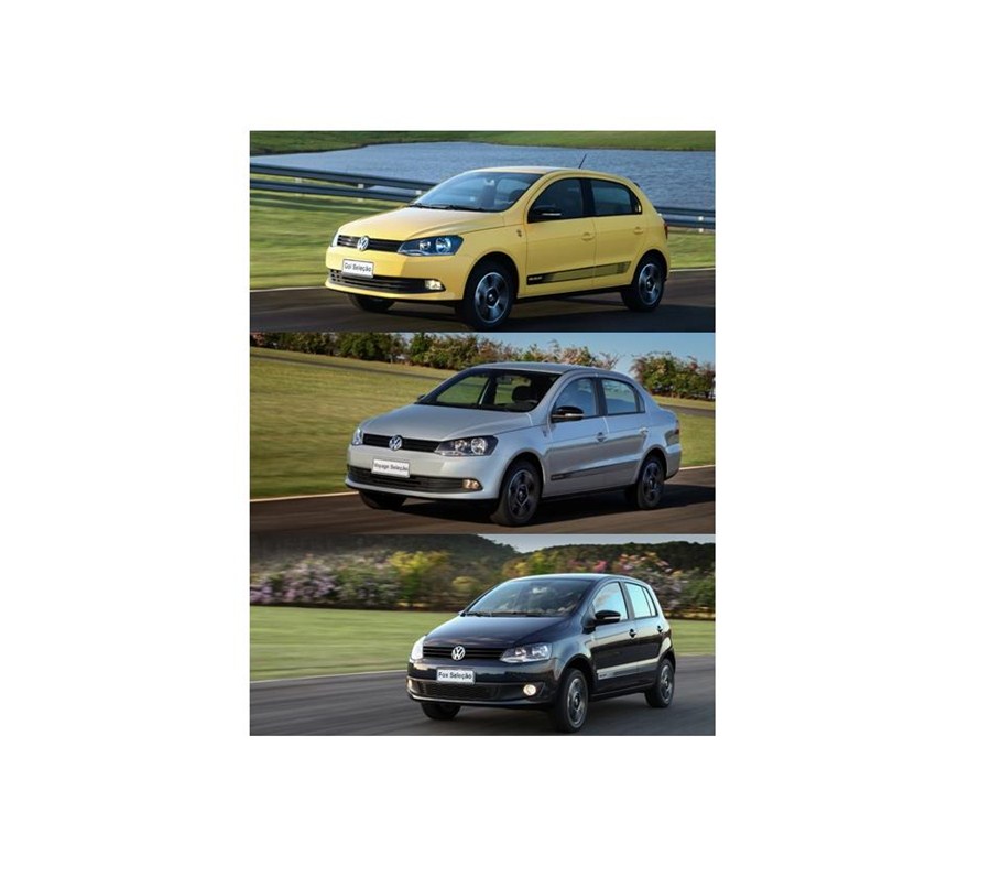 VW lança edição especial do Gol, Voyage e Fox para a Copa do Mundo