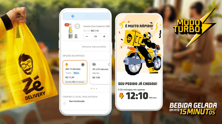 Zé Delivery lança “Modo Turbo” com entrega em até 15 minutos para todas ...